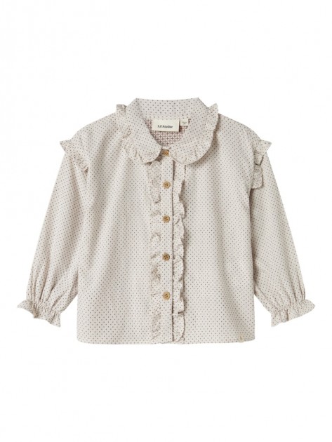 Olena loose shirt, pastel parchment, Lil Atelier | Hey kiddo